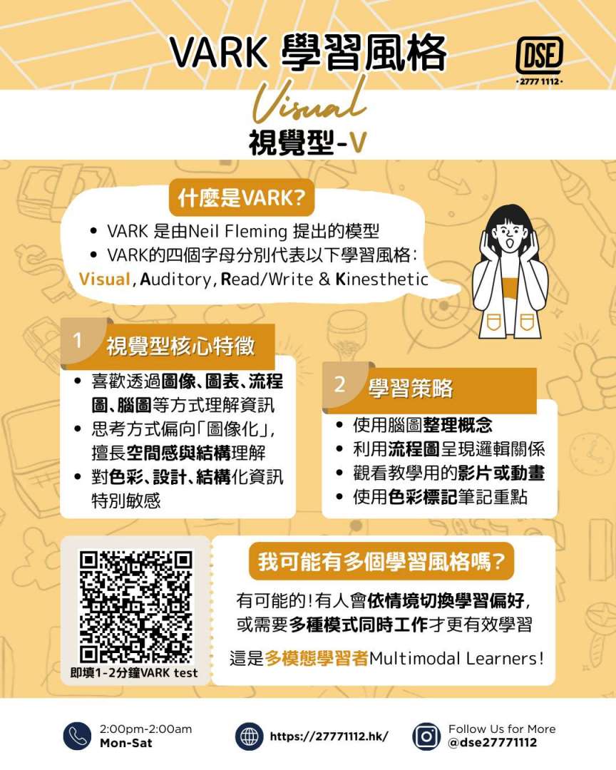 VARK 學習風格測試 – DSE 27771112